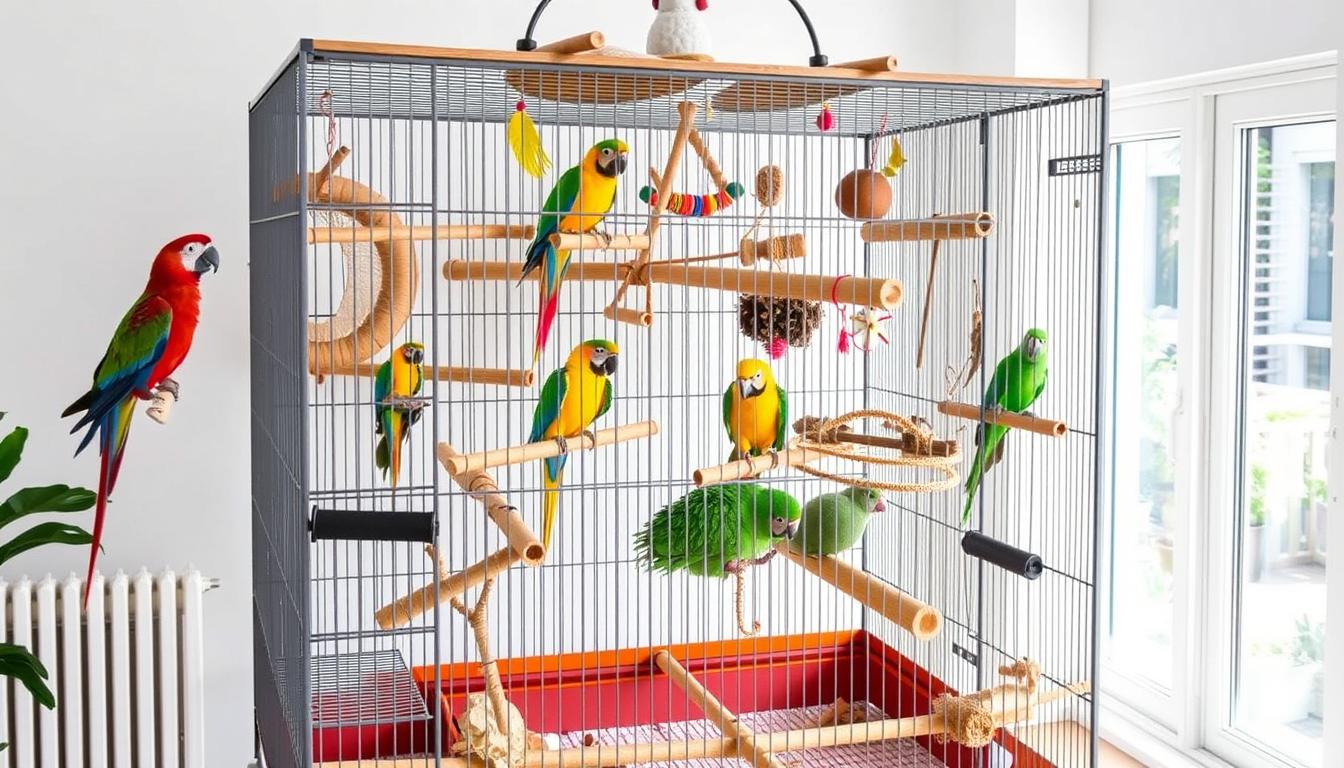 Kavez za papagaje - Saveti za dimenzije prema vrsti papagaja